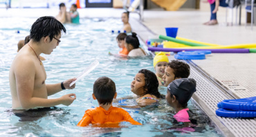 Two indoor pools, group and private swim lessons at the JCC.